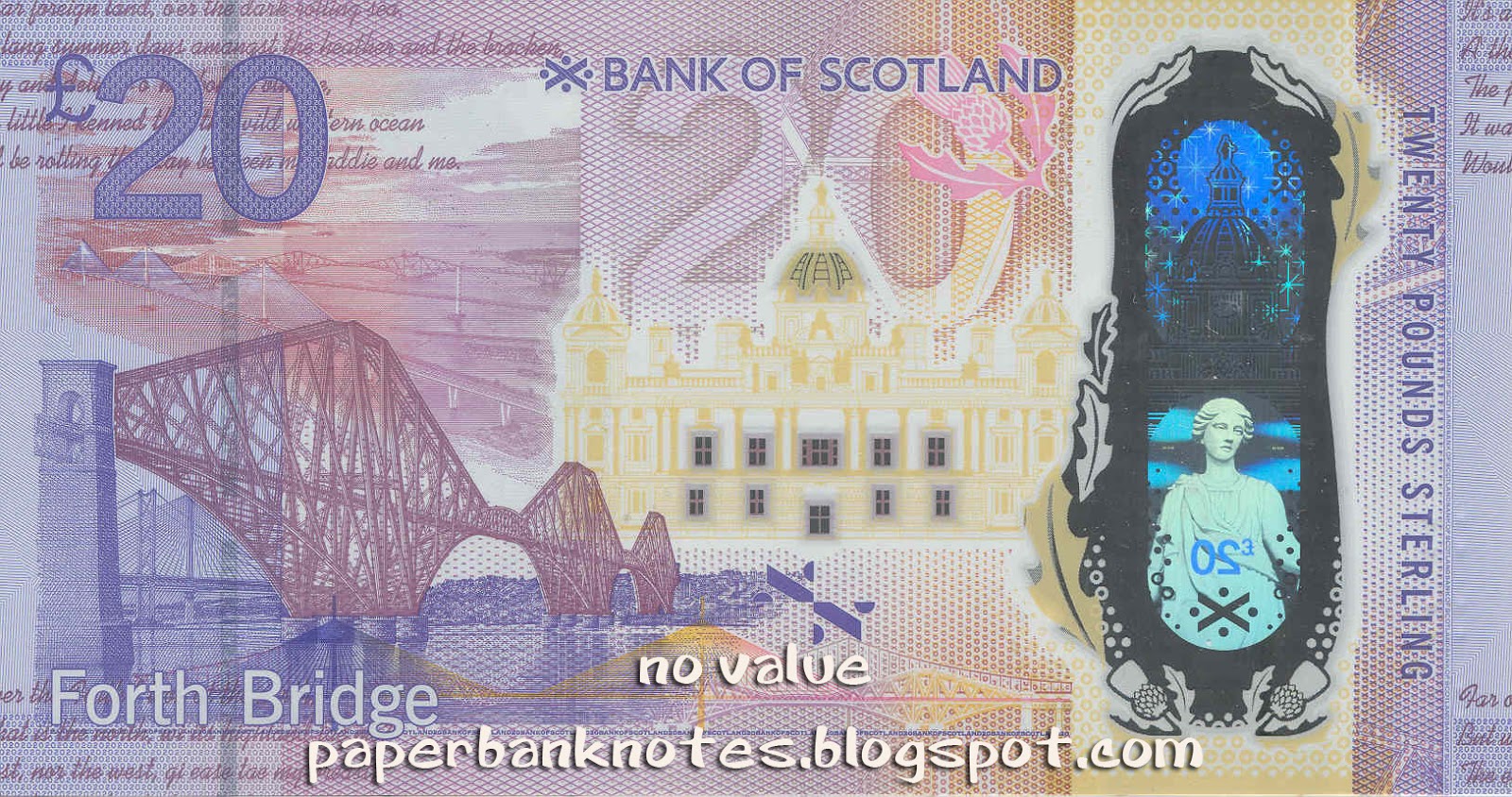 world polymer: Scotland, Bank of Scotland Limited - £20 Polymer Dated ...