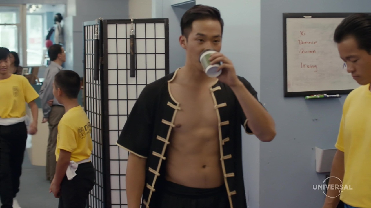 ausCAPS: Patrick Kwok-Choon shirtless in Private Eyes 3-09 "It Happened One Fight"