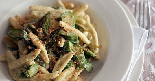 Nella cucina di Ely: Cicatelli con asparagi e pesto delicato