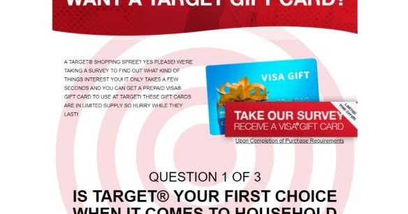 Get a Gift Card to Spend at Target! Enter your information now for a ...