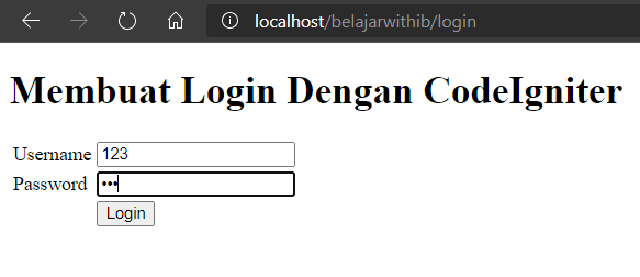 Tutorial Codeigniter #5: Membuat Login Dengan Codeigniter - BelajarwithIB