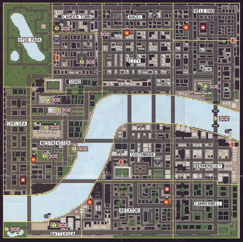 Rockstar Games Fan Club GTA Pictures & Maps: GTA London 1969 Map