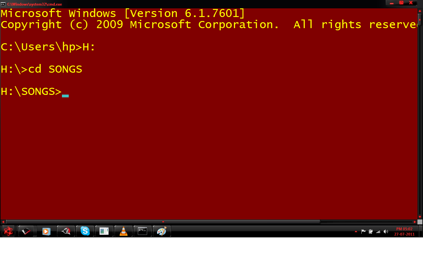 Play Music through CMD-