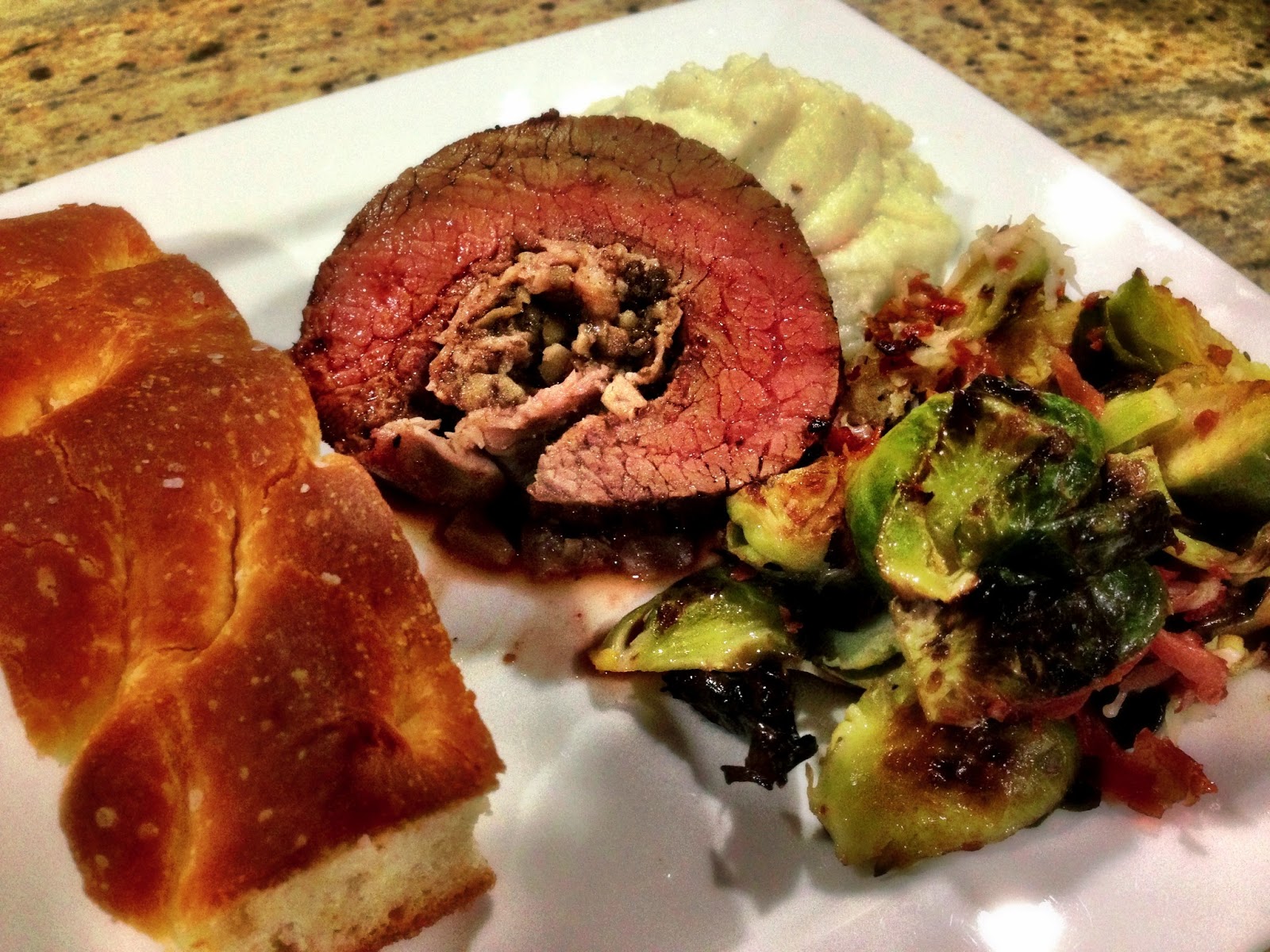out of thyme: Stuffed Flank Steak (or Poor Man's Beef Wellington)