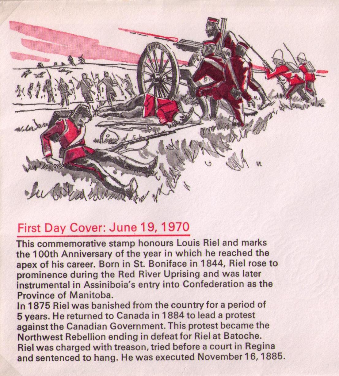 Postal History Corner: 1970 Louis Riel