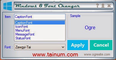window 8 fonts change တႃႇၶဵင်ႇၽွၼ်ႉ တီႈၼႂ်း window8 (လၢႆးၸႂ်ႉမၼ်းၵေႃႈပ ...