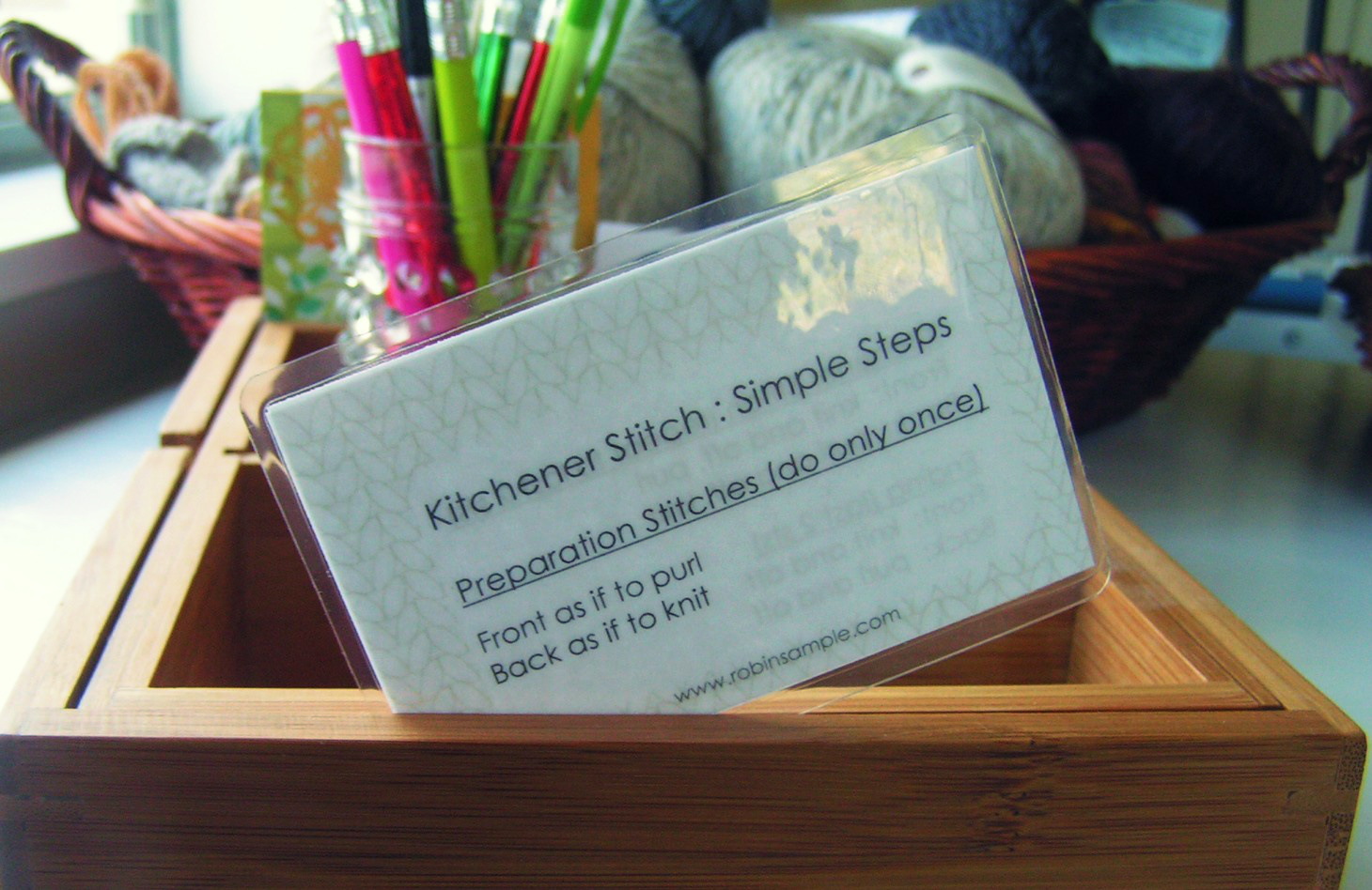 October House blog - quiet colors and gentle stitches: Kitchener Stitch ...