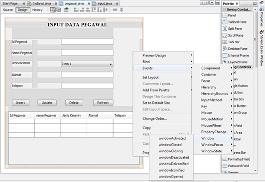 Membuat Program Input Data Menggunakan Netbeans Ide 731