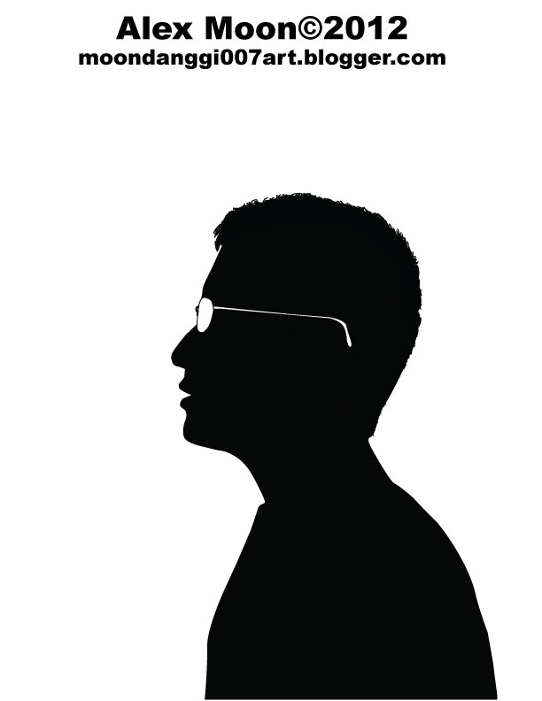 The Art World of Alex Moon: MY First silhouette of Side profile of my ...