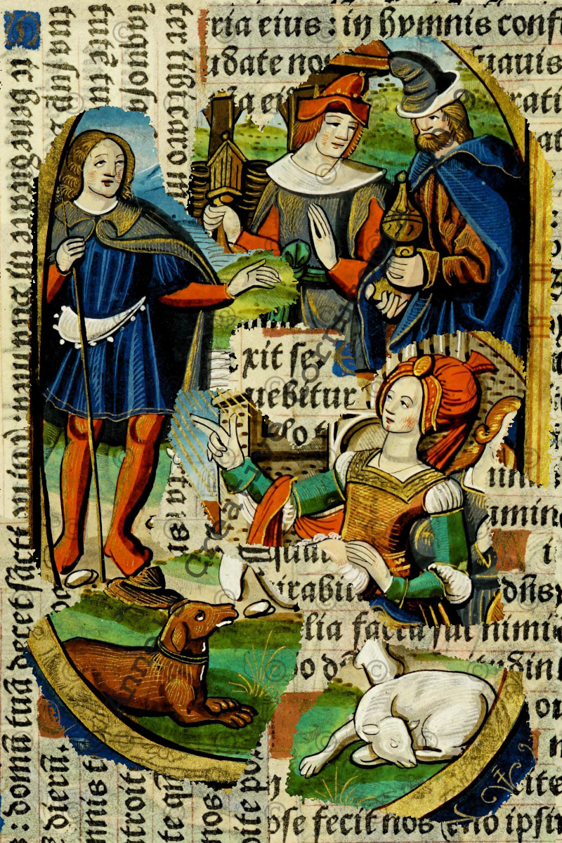 Anne's Creative Cornucopia: "Medieval Collage" - Postcard