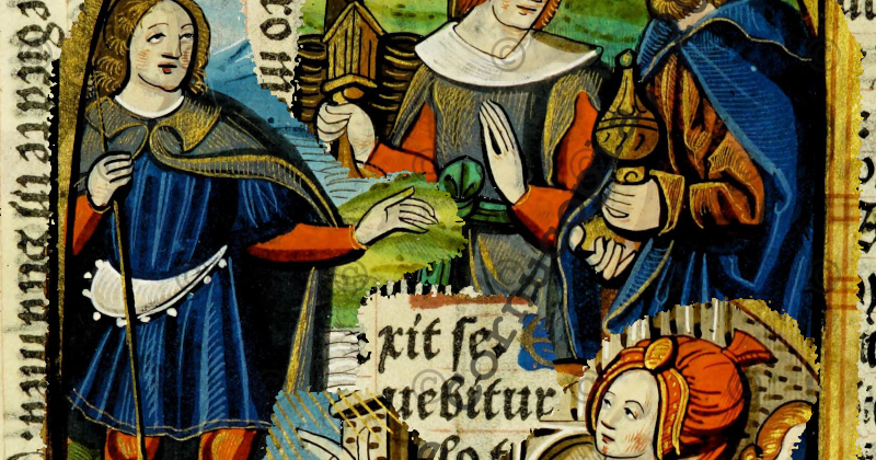 Anne's Creative Cornucopia: "Medieval Collage" - Postcard