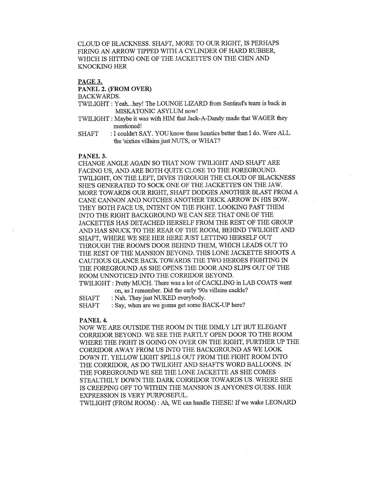 Alan Moore's Forgotten Awesome: Youngblood #3 script