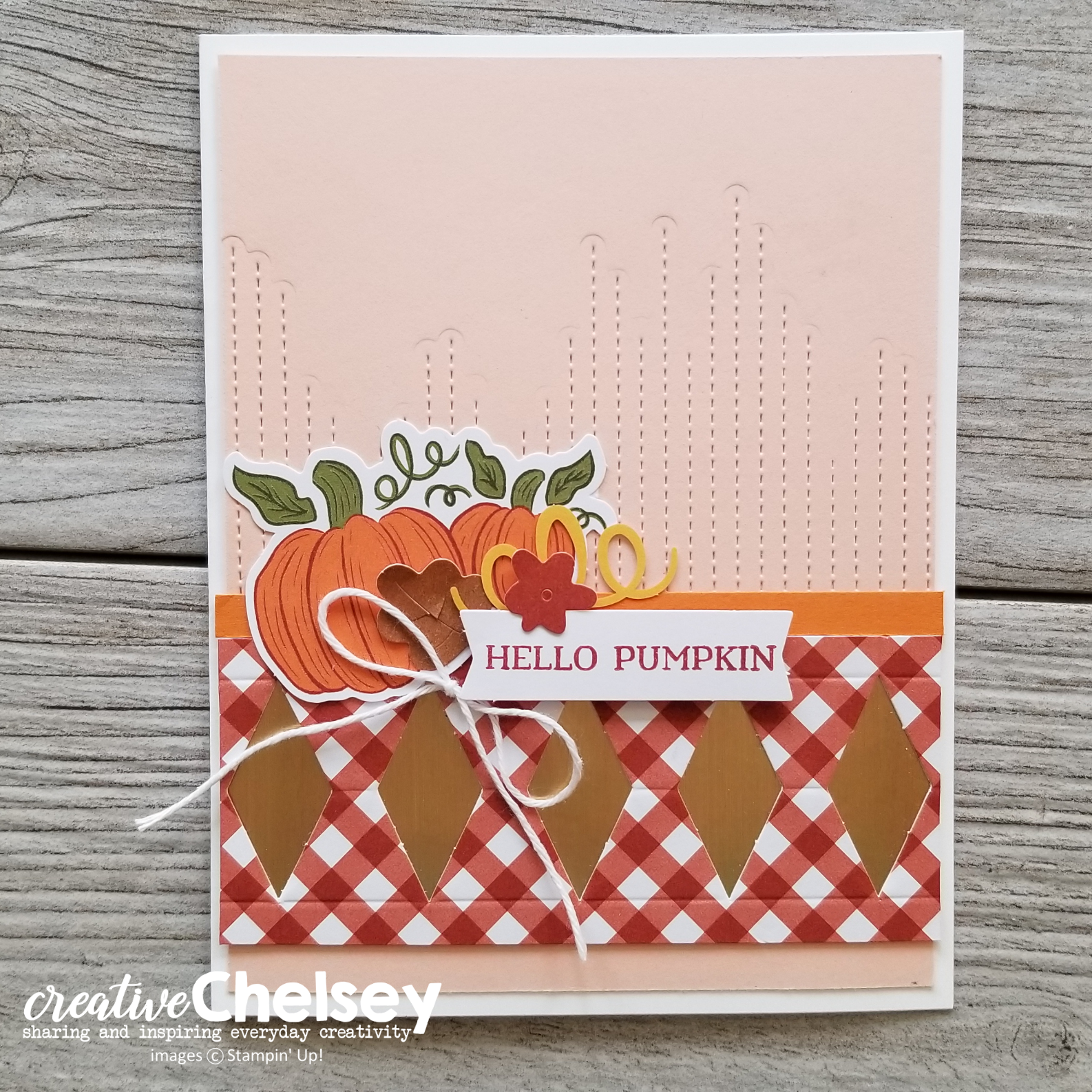 Creative Chelsey: Soft Pink Autumn Handmade Card - Alternative ...