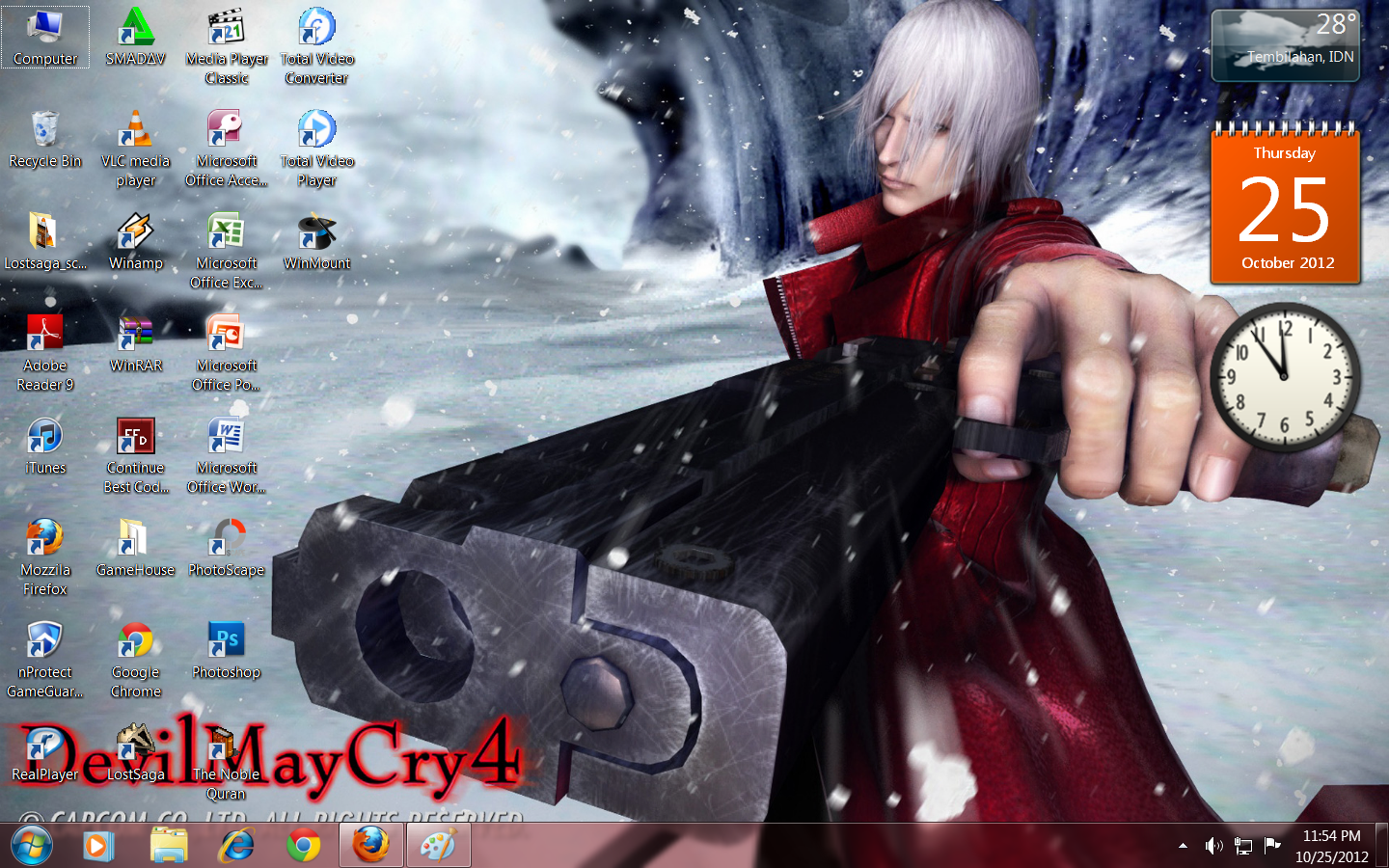 Download Devil May Cry theme for Windows 7 - StrawberryBlood