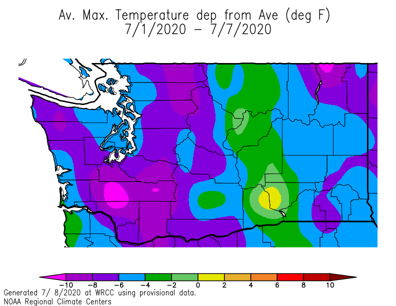 Cliff Mass Weather Blog: A Cold Start for the Summer Season