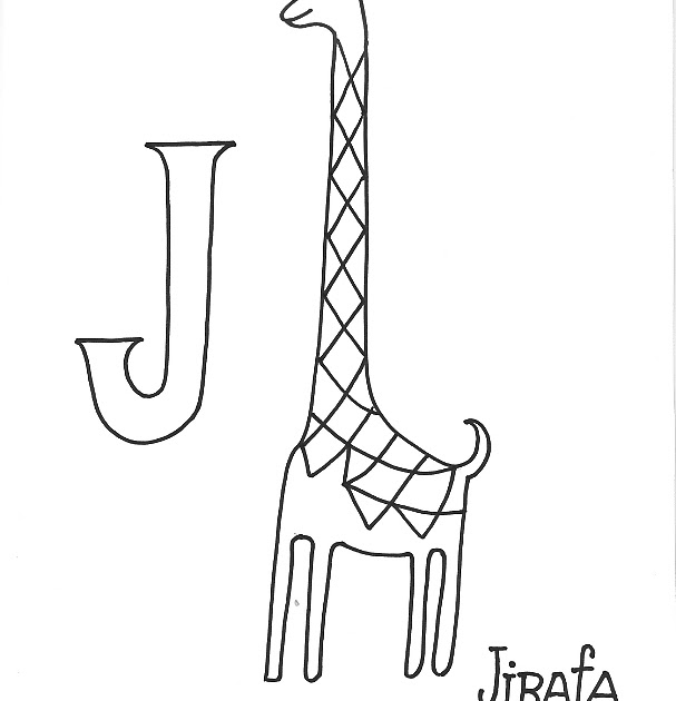 Dibujos para imprimir y colorear pintar imagenes para niños: Letra J ...