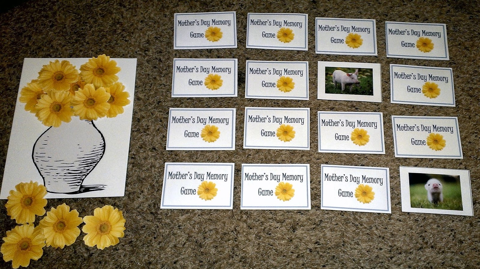 LDS ACTIVITY IDEAS: Primary Singing Time: Mother's Day Memory Game