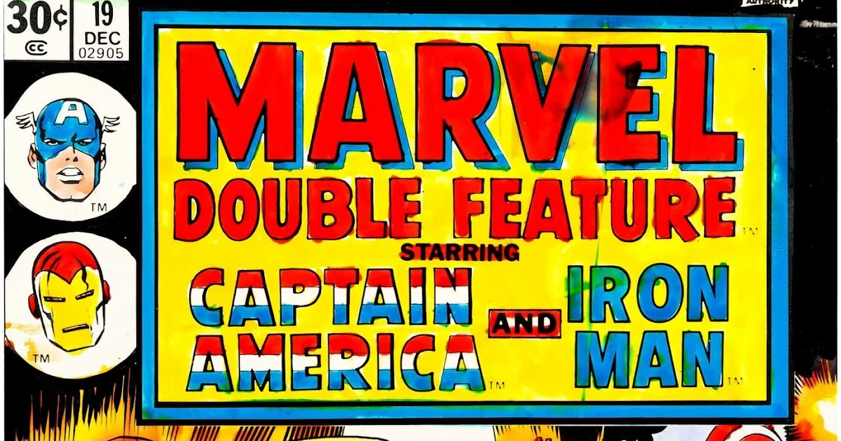 Cap'n's Comics: Colorful Cover To Marvel Double Feature #19 by Jack Kirby