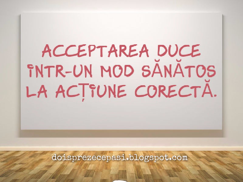 LINIȘTEA DIN ÎNCĂPERI: Acceptarea