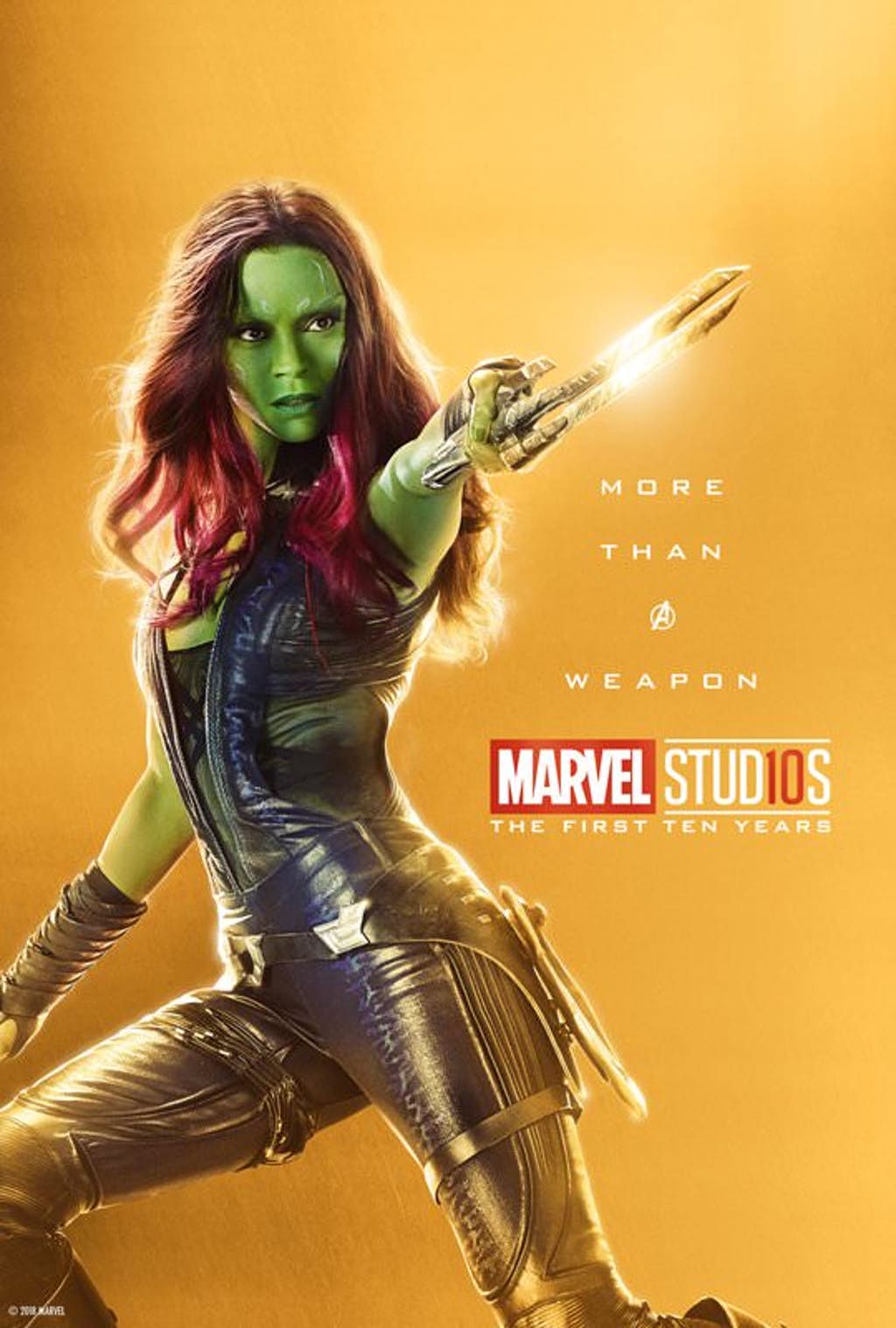 Sasaki Time: Marvel Studios 10th Anniversary Character Poster - Gamora