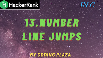 Number Line Jumps Hackerrank Solution in C