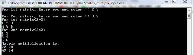 Education for ALL: C Program to Multiply two Matrices with Input