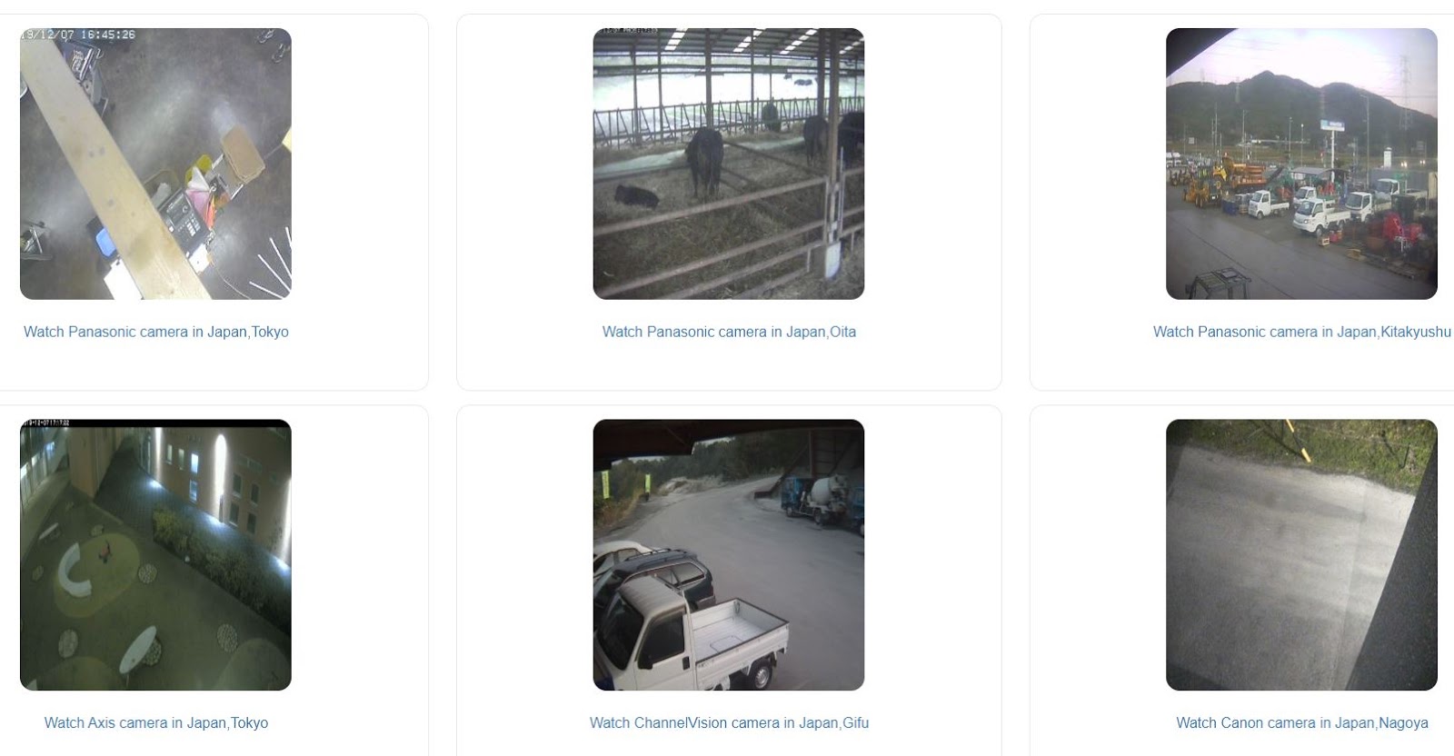 blog.b-son.net: ザルな設定のWebカメラを晒すサイト【insecam】