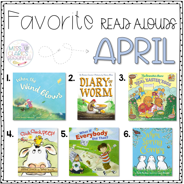Favorite April Read Alouds for the Primary Classroom - Miss Clark's ...