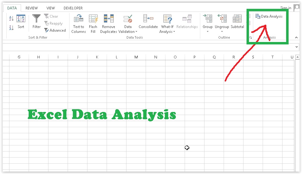 Cara Memunculkan Data Analysis Pada Microsoft Excel 2013 dan Excel 2016 ...