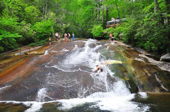 The Sliding Rock – A Natural Attraction of America | Nicenfunny