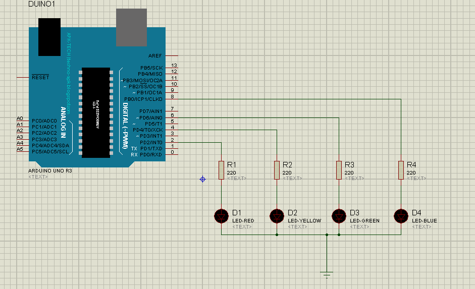 Simulasi Arduino dengan Output Lampu Running Led Menggunakan Proteus ...