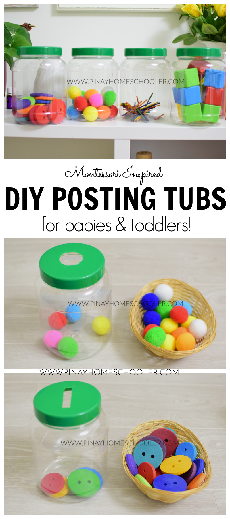 DIY Posting Activities for Babies and Toddlers | The Pinay Homeschooler