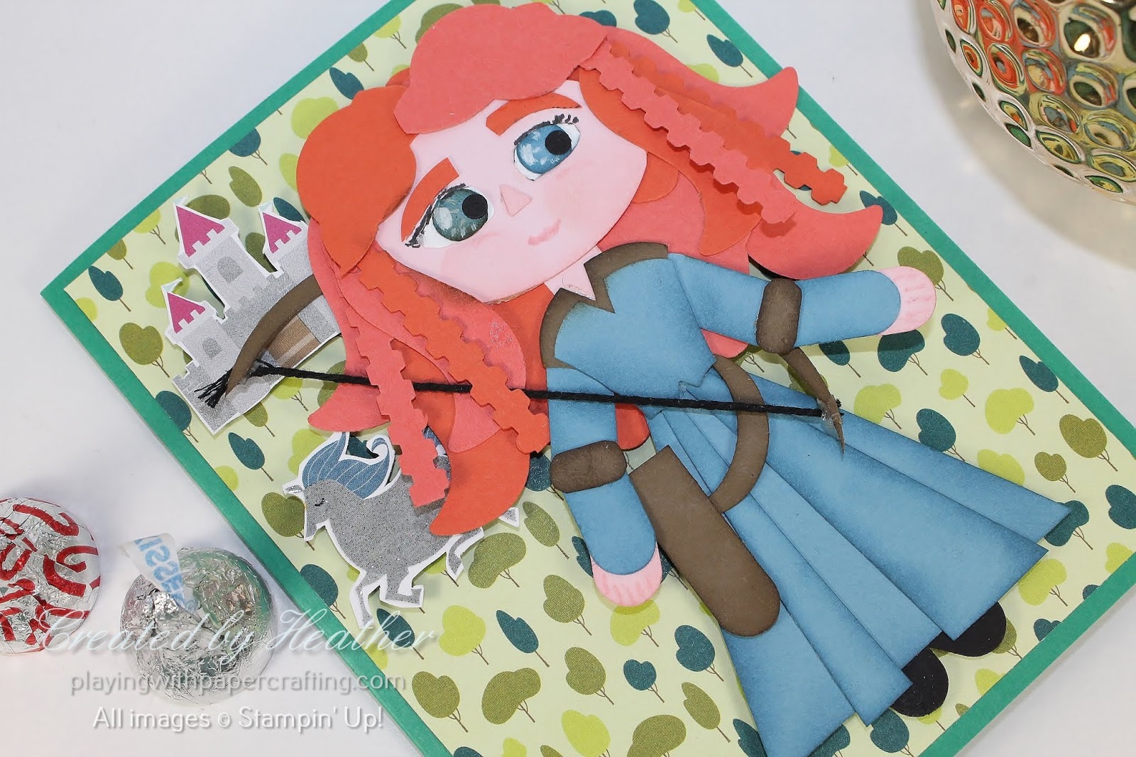 Playing with Papercrafting: Merida The Brave in Punch Art