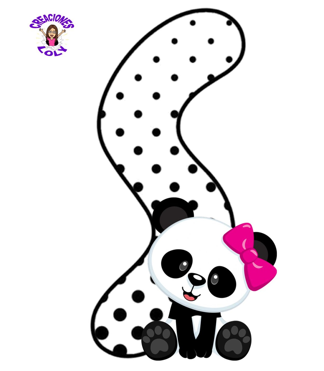 Creaciones Loly: Abecedario Osa Panda