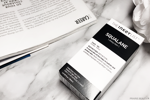 REVIEW: The Inkey List Squalane Facial Oil - Prairie Beauty