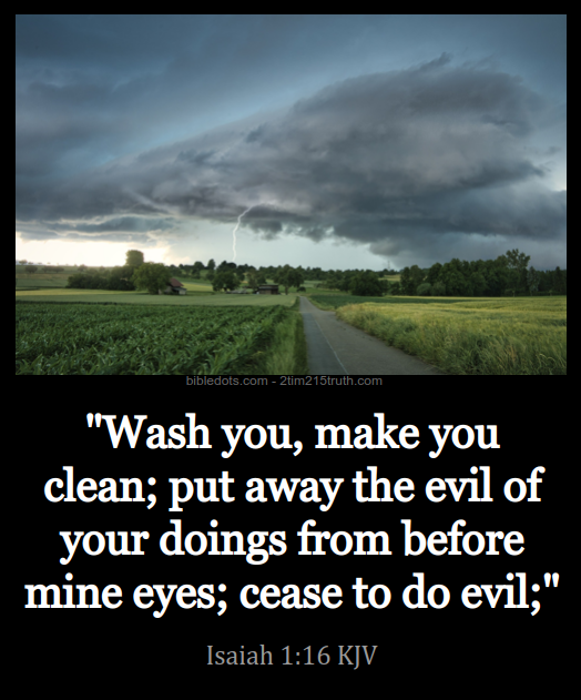 2 Timothy 2:15 Truth: Verse of the Day: Isaiah 1:16 KJV