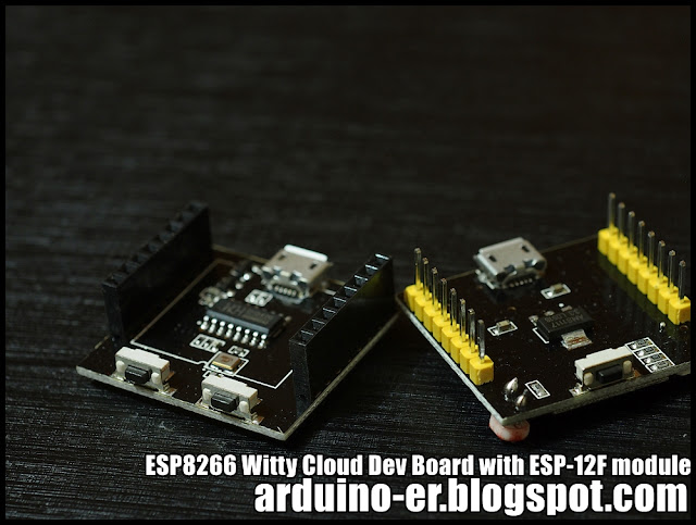 Arduino-er: ESP8266 Witty Cloud Development Board with ESP-12F module