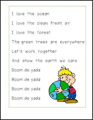 Earth Day song freebie - rubber boots and elf shoes
