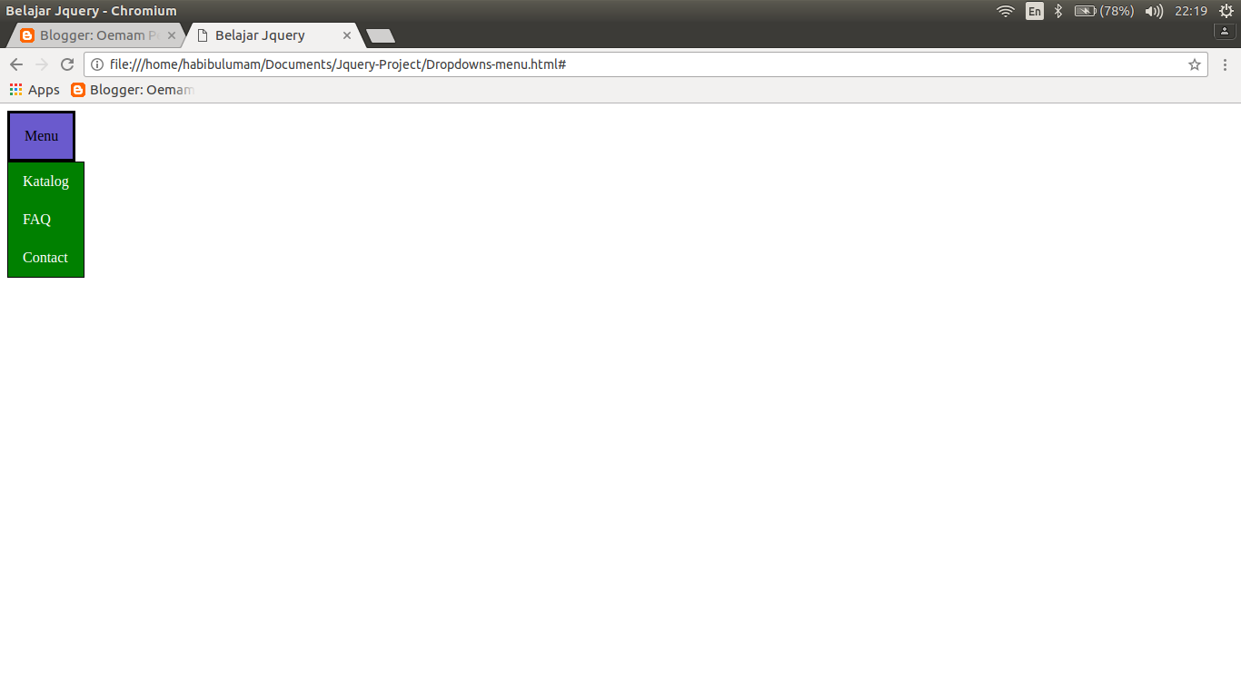 Cara Membuat Menu Dropdown Sederhana Untuk Pemula - Tech-Ku