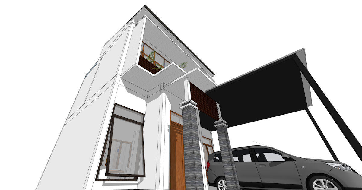 ARSI NUSA: Referensi Gambar 2d dan 3d Rumah Tinggal 2 Lantai