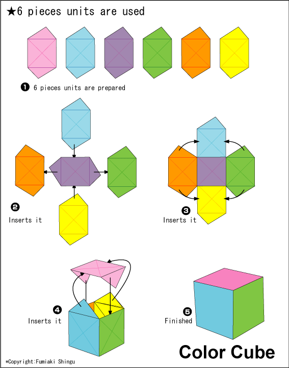 Origami Cube Instructions