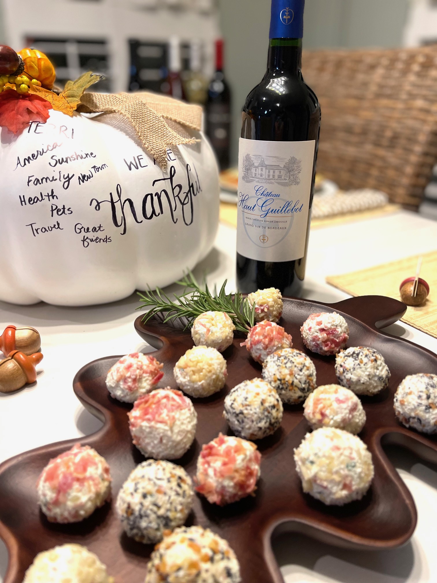 Chateau Haut Guillebot Rouge with Mini Cheeseball Truffles #Winophiles ...