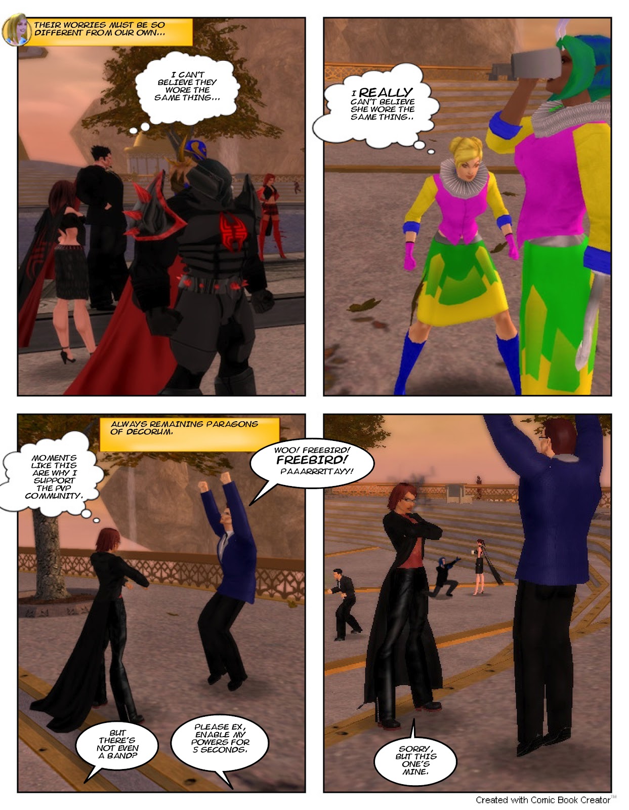 Comic Kathy: Valentines Wedding, CoH style