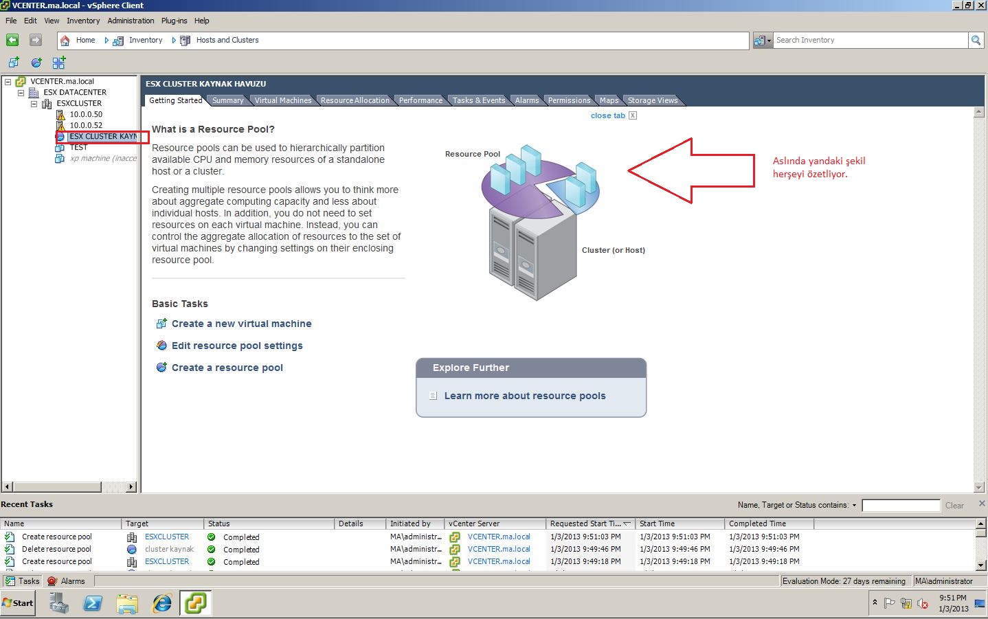 GitaristPolisin Bilgi İslemTecrubesi: Create Resource Pool on the ...