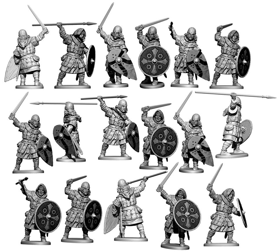 Wargame News and Terrain: Victrix: New Plastic Dark Ages Saxon Warriors ...
