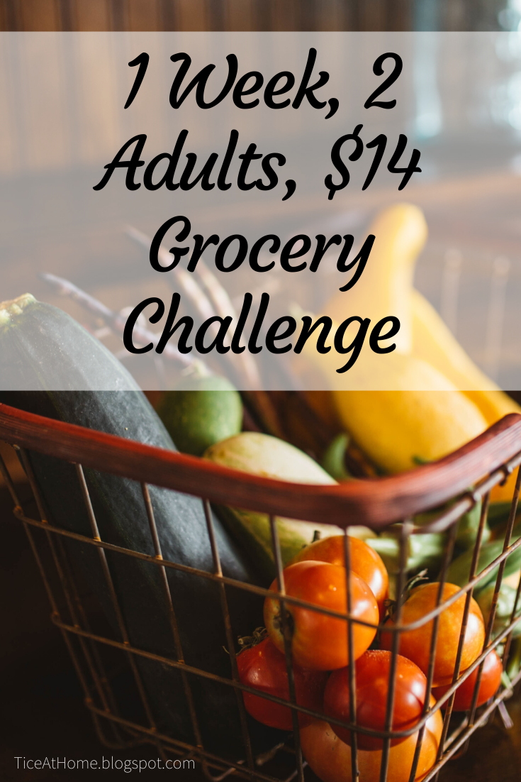 1 Week, 2 Adults, $14 Grocery Challenge
