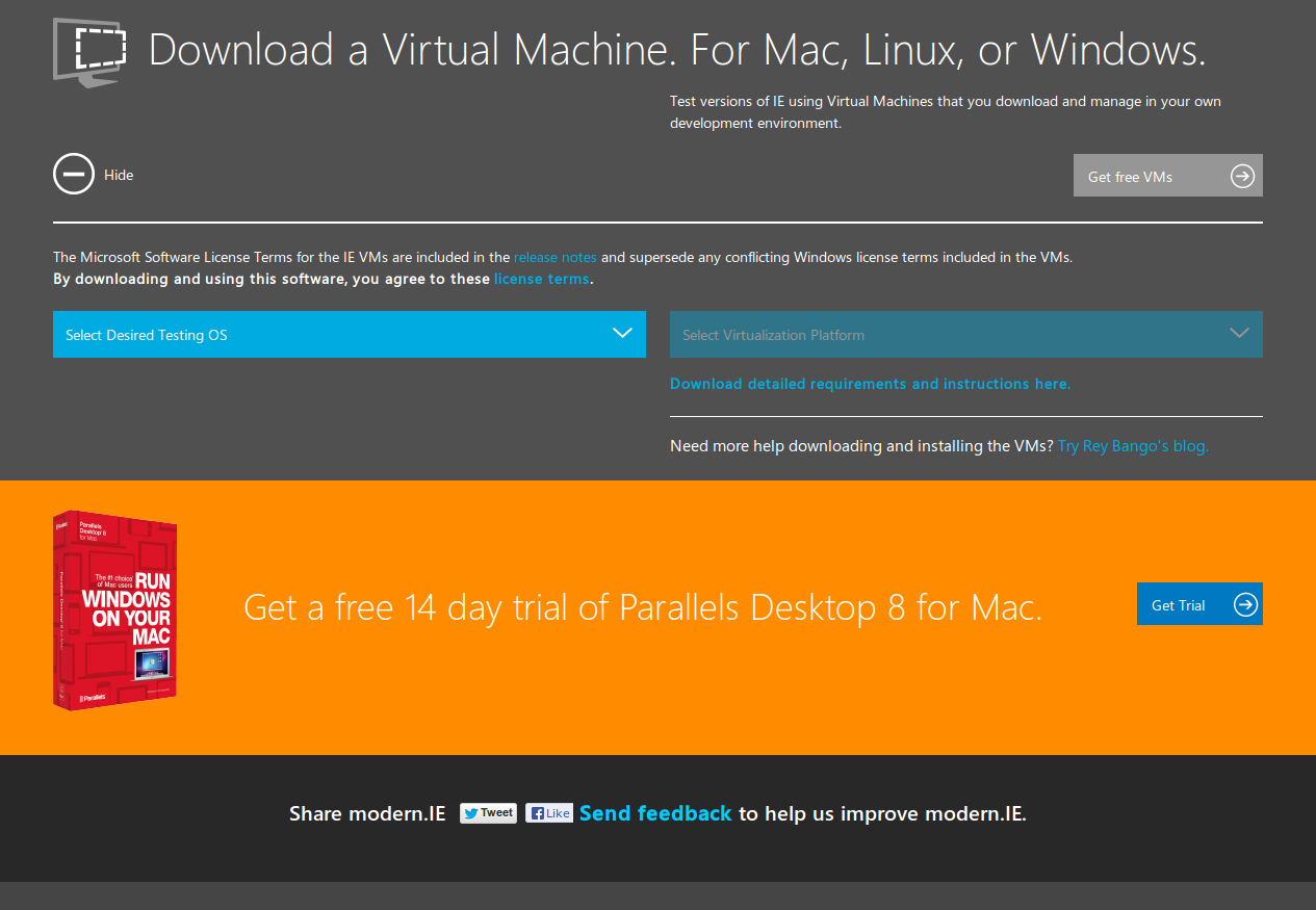 Linux - Test website in Internet Explorer on a Linux machine