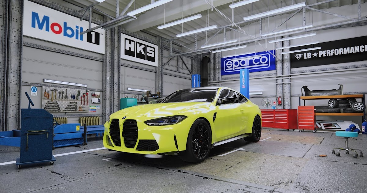 CSR Racing 2 Workshop Sketchup 3D Interior Scene