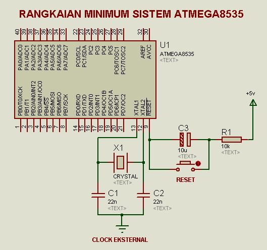 Rangkaian Minimum sistem atmega8535 | teamdoa.corp