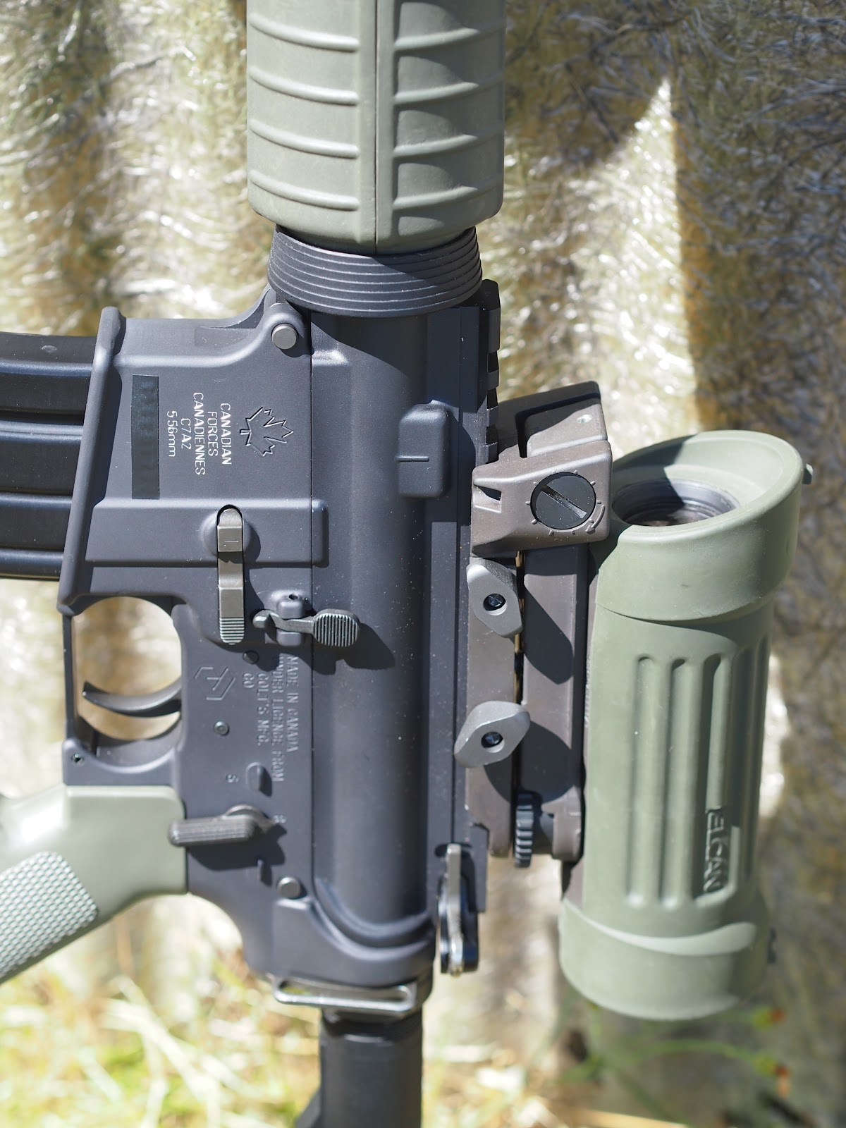 Mister Donut's Firearms Blog: Painted my Colt Canada C8IUR CANSOFCOM clone